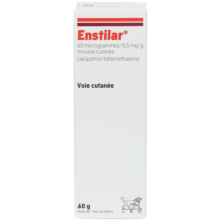 ENSTILAR 50 µg/g + 0,5 mg/g Schaum z.Anw.a.d.Haut 60 g mit dem E-Rezept ...
