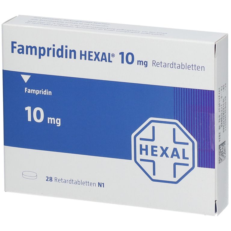 FAMPRIDIN HEXAL 10 mg Retardtabletten 28 St mit dem E-Rezept kaufen ...