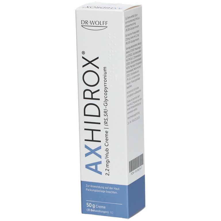 AXHIDROX 2,2 mg/Hub Creme 50 g mit dem E-Rezept kaufen - Shop Apotheke