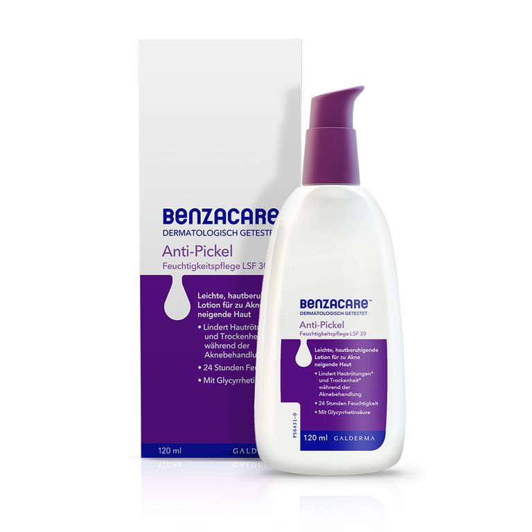 BENZACARE™ Anti-Pickel Feuchtigkeitspflege LSF 30 120 ml - Shop Apotheke