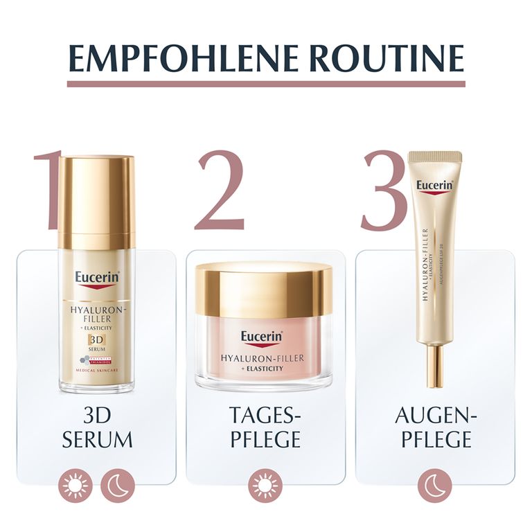 Eucerin® Hyaluron-Filler + Elasticity Rosé Tag LSF 30 - Jetzt 20% mit ...