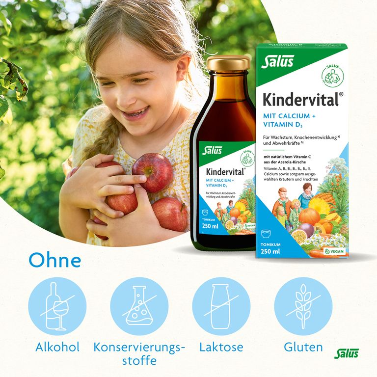 Salus® Kindervital mit Calcium + Vitamin D3 250 ml - Shop Apotheke