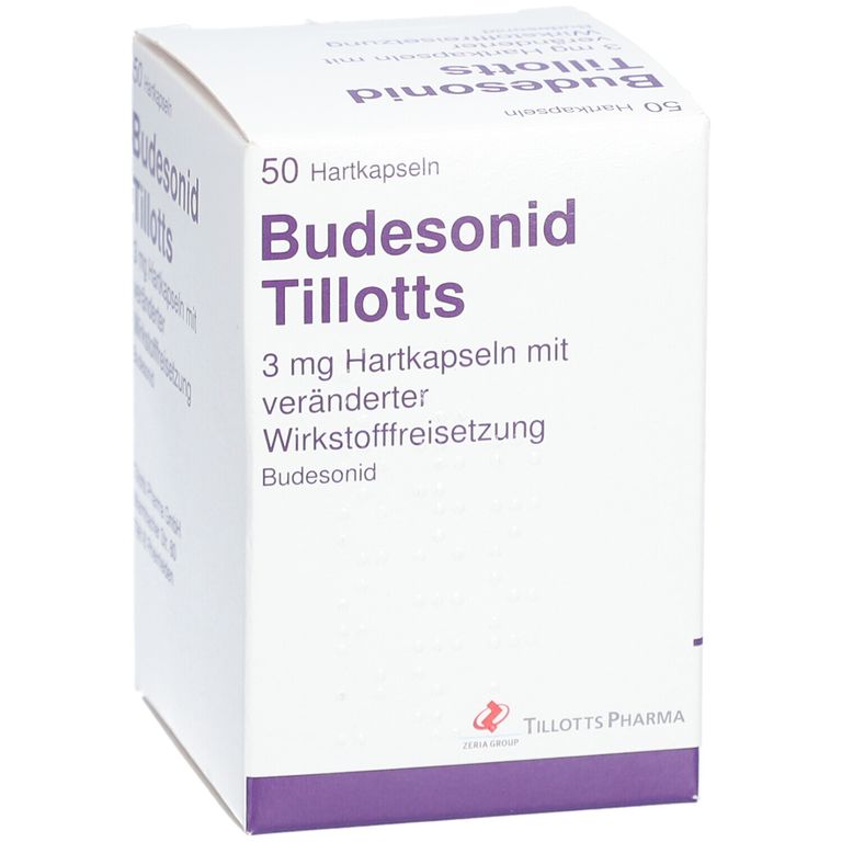 BUDESONID Tillotts 3 mg Hartk.m.verä.Wst.-Frs. 50 St mit dem E-Rezept ...