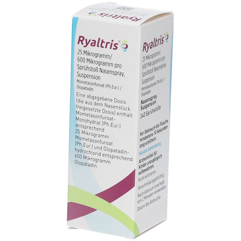 RYALTRIS 25 µg/600 µg/Sprühst.Nasenspr.240 Spr.St. 29 g mit dem E ...