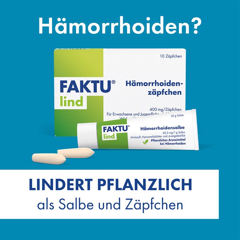FAKTU Lind Hämorrhoidensalbe - bei Jucken, Nässen, Brennen ...