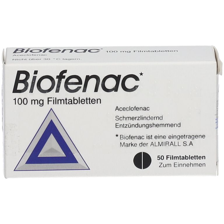 BIOFENAC 100 mg Filmtabletten 50 St mit dem E-Rezept kaufen - Shop Apotheke