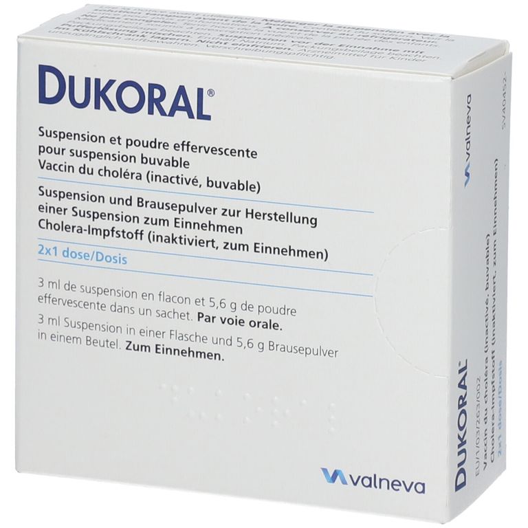DUKORAL Suspension und Brauseplv.z.H.Susp.z.Einn. 2x1 St mit dem E ...