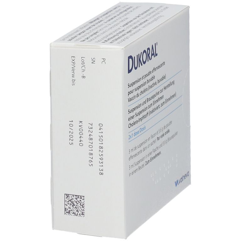 DUKORAL Suspension und Brauseplv.z.H.Susp.z.Einn. 2x1 St mit dem E ...