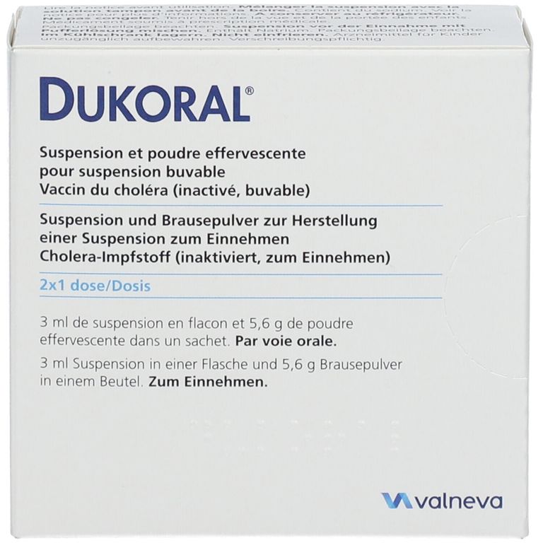 DUKORAL Suspension und Brauseplv.z.H.Susp.z.Einn. 2x1 St mit dem E ...
