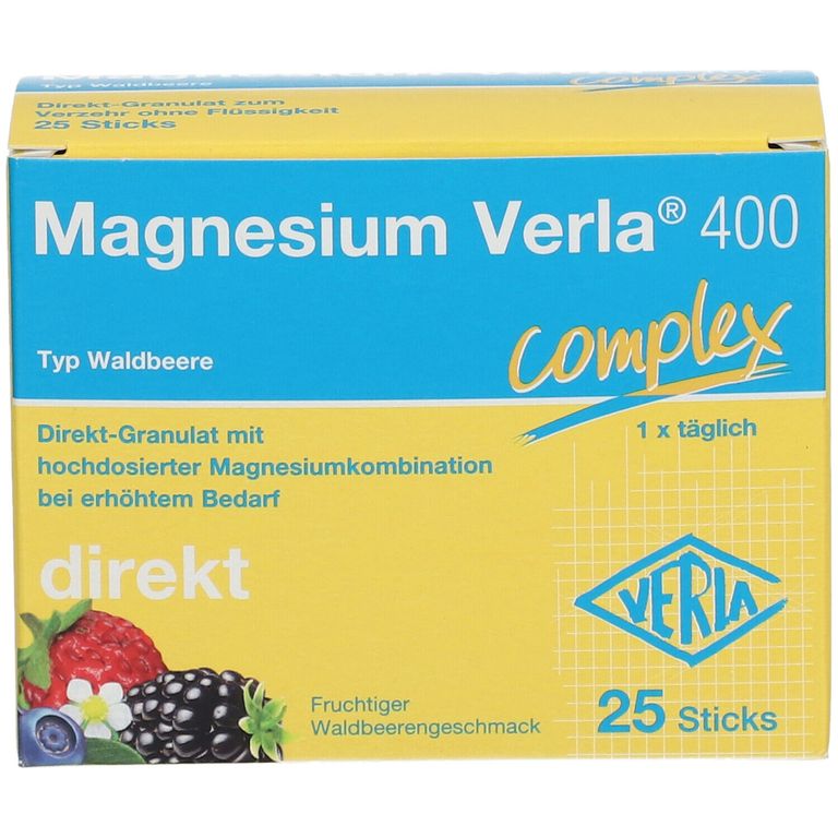 Magnesium Verla® 400 Complex direkt 25 St - Shop Apotheke