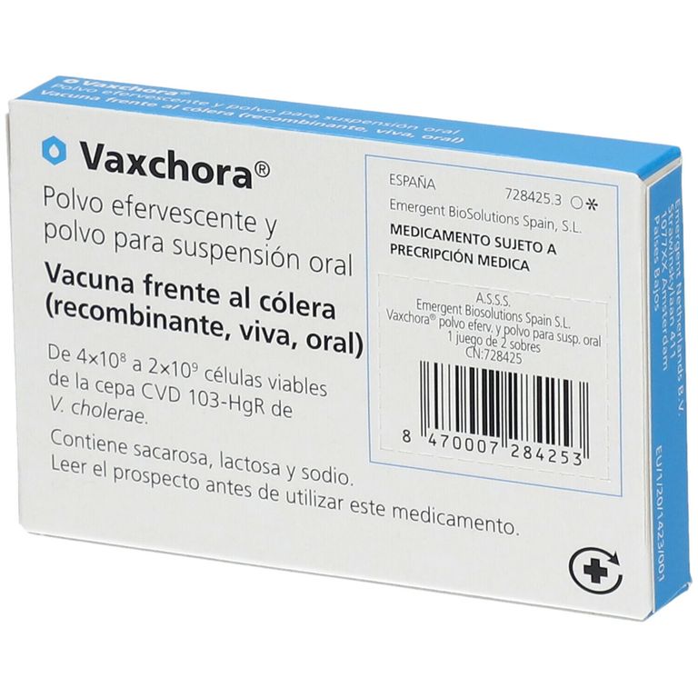 VAXCHORA Brauseplv.u.Plv.z.H.e.Susp.z.Einn.Spanien 1 St mit dem E ...