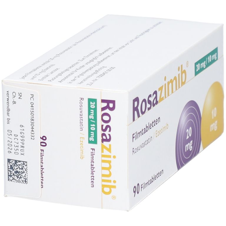 ROSAZIMIB 20 mg/10 mg Filmtabletten 90 St mit dem E-Rezept kaufen ...