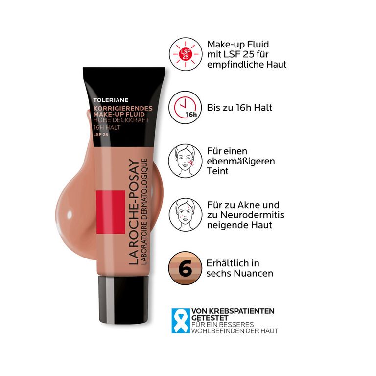 La Roche Posay Toleriane Make-up Fluid: Korrigierendes Make-up für ...