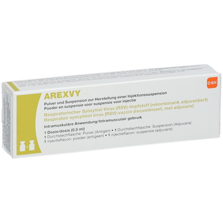 AREXVY Plv.u.Susp.z.Herst.e.Injektionssuspension 1 St mit dem E-Rezept ...