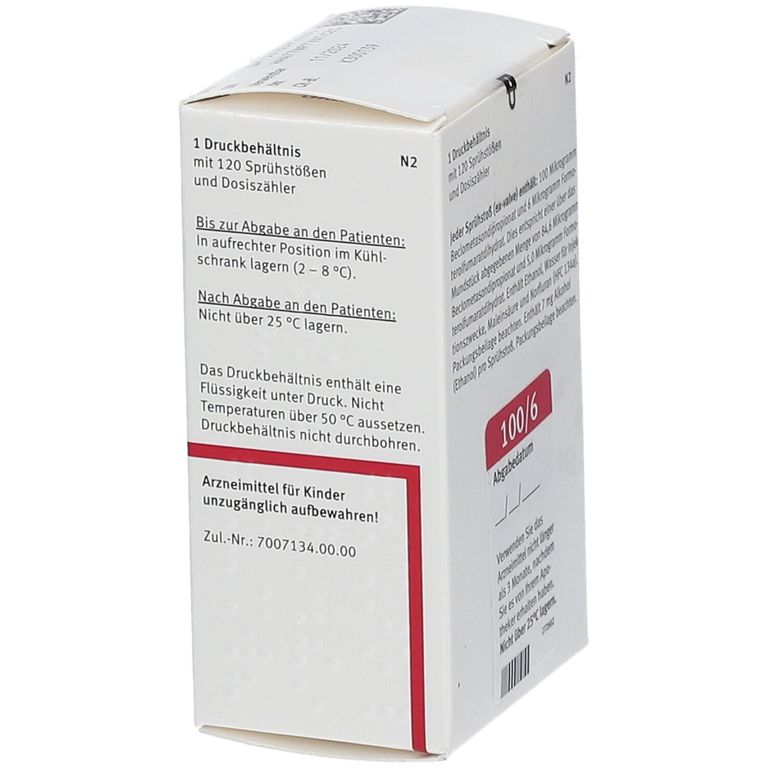 LUFORBEC 100 µg/6 µg 120 Hub Dosieraerosol 1 St mit dem E-Rezept kaufen ...