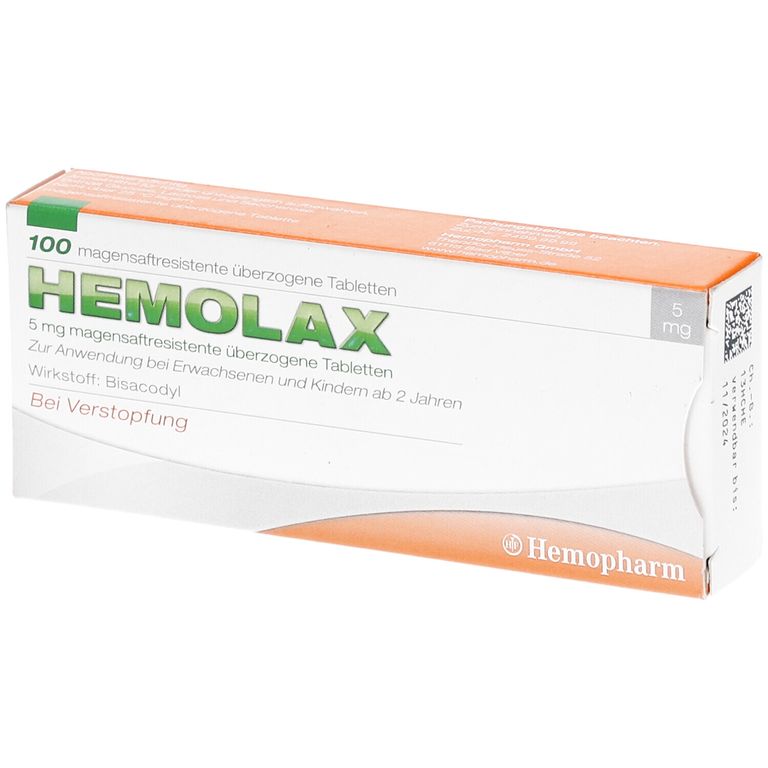 Hemolax 5mg Dragees 100 St - Shop Apotheke