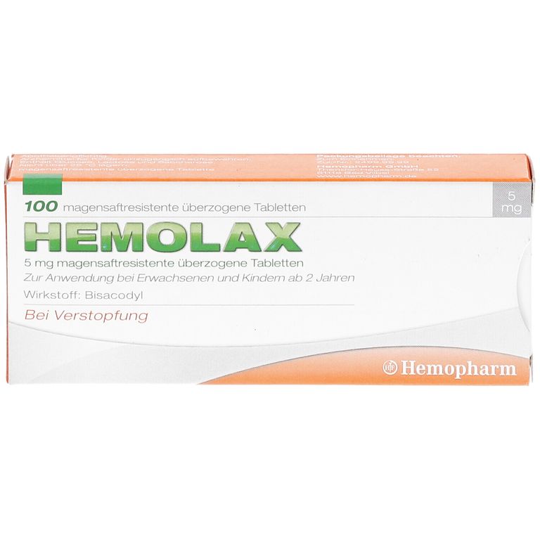 Hemolax 5mg Dragees 100 St - Shop Apotheke