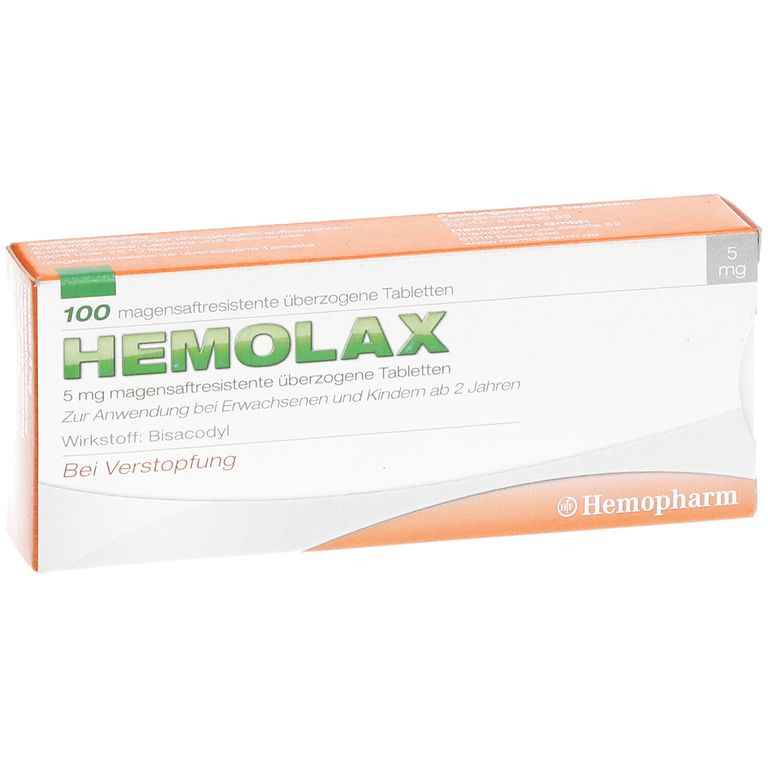 Hemolax 5mg Dragees 100 St - Shop Apotheke