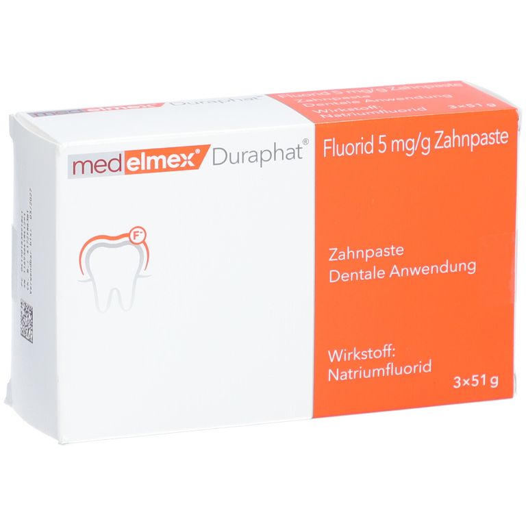MEDELMEX Duraphat Fluorid 5 mg/g Zahnpasta 3x51 g mit dem E-Rezept ...