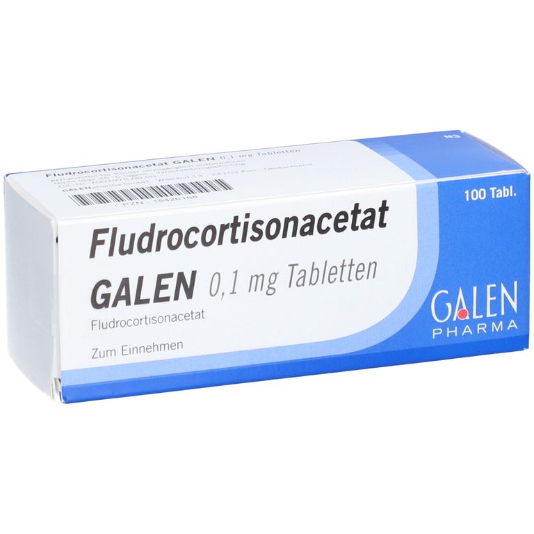 FLUDROCORTISONACETAT GALEN 0,1 mg Tabletten 100 St mit dem E-Rezept ...