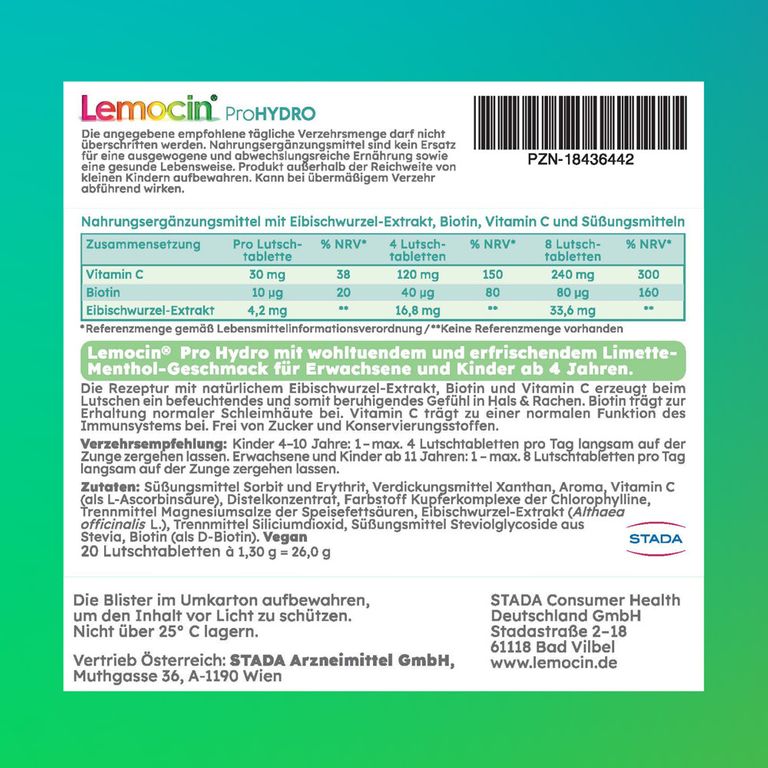 Lemocin® ProHYDRO für zwischendurch – Lutschtabletten mit Vitamin C ...