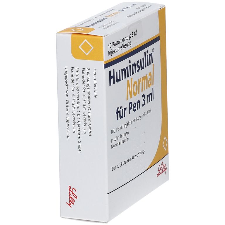 Huminsulin Normal 10x3 ml mit dem E-Rezept kaufen - Shop Apotheke
