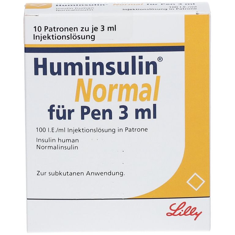 Huminsulin Normal 10x3 ml mit dem E-Rezept kaufen - Shop Apotheke
