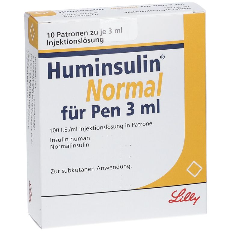 Huminsulin Normal 10x3 ml mit dem E-Rezept kaufen - Shop Apotheke