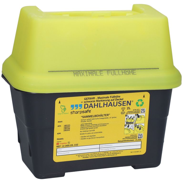 Sharpsafe Abwurfbehälter 2,0 L 1 St - Shop Apotheke