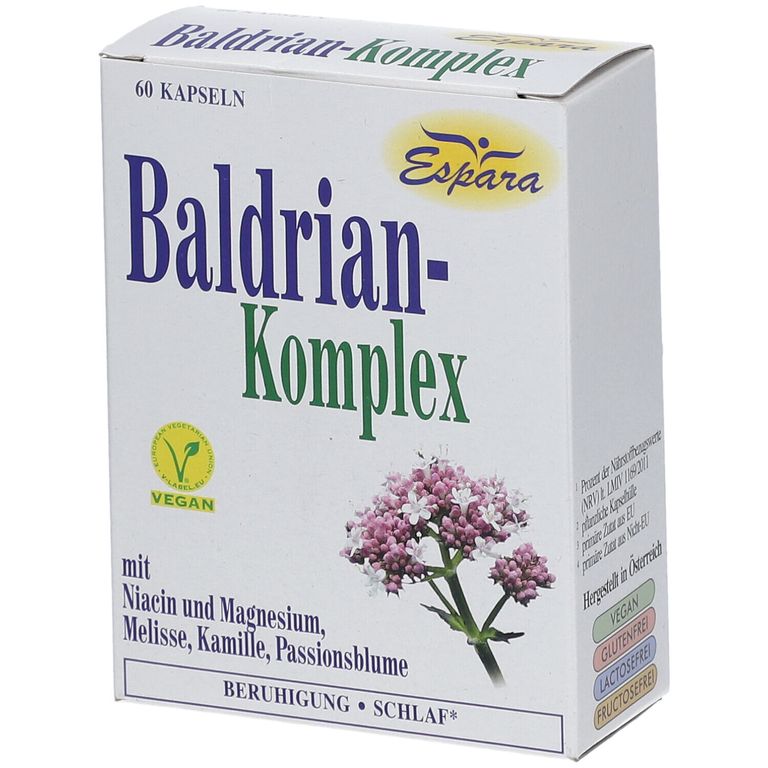 Baldrian Komplex Kapseln 60 St - Shop Apotheke