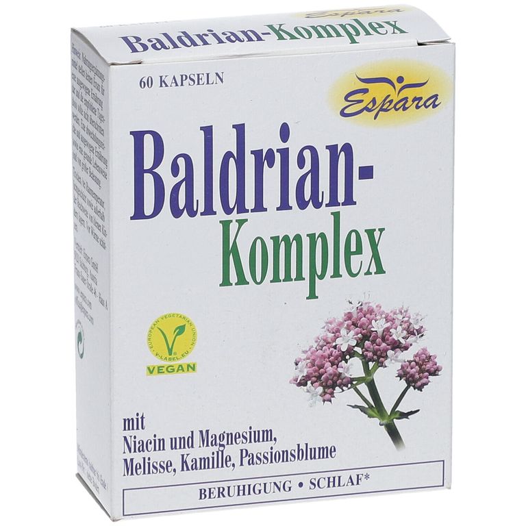 Baldrian Komplex Kapseln 60 St - Shop Apotheke
