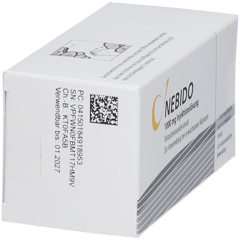 NEBIDO 1000 mg Injektionslösung Durchstechflasche 1 St mit dem E-Rezept ...