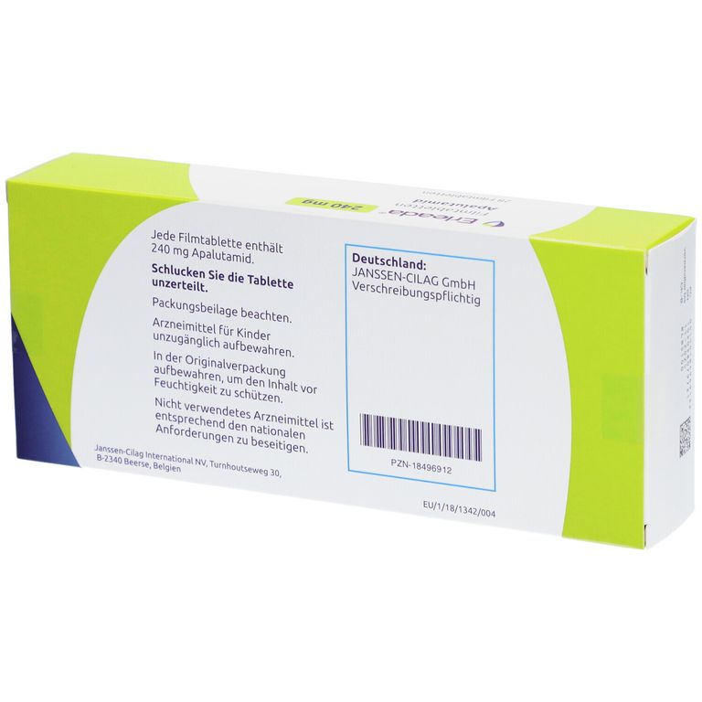 ERLEADA 240 mg Filmtabletten 28 St mit dem E-Rezept kaufen - Shop Apotheke