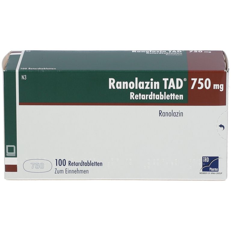 RANOLAZIN TAD 750 mg Retardtabletten 100 St mit dem E-Rezept kaufen ...