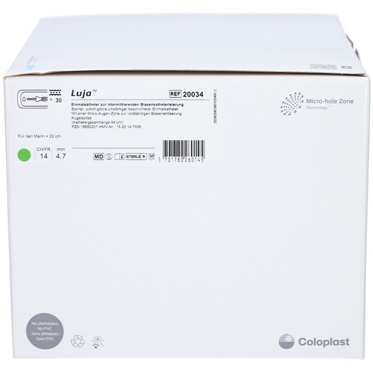Coloplast Luja™ Einmalkatheter Mann Ch 14 30 St - Shop Apotheke