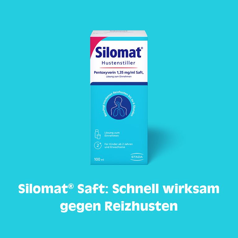 SILOMAT Hustenstiller Pentoxyverin Saft 100ml, gegen Reizhusten 100 ml ...
