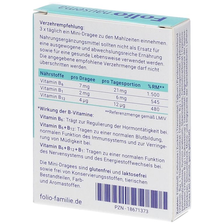 Folio® nausema 60 St - Shop Apotheke