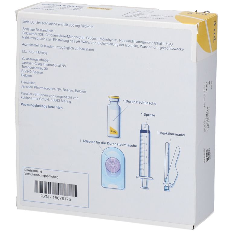 REKAMBYS 900 mg Depot-Injektionssuspension 1x3 ml mit dem E-Rezept ...