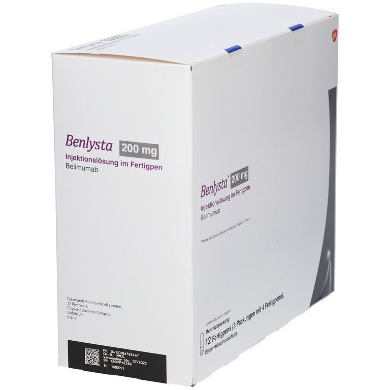BENLYSTA 200 mg Injektionslösung i.e.Fertigpen 3x4 St mit dem E-Rezept ...