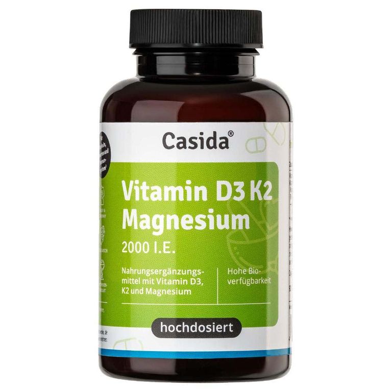 Casida® Vitamin D3 K2 Magnesium Kapseln 2000 I.E. 90 St - Shop Apotheke