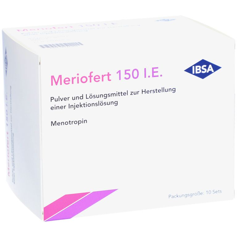 MERIOFERT 150 I.E. Plv.u.Lsm.z.H.e.Injektionslsg. 10 St mit dem E ...