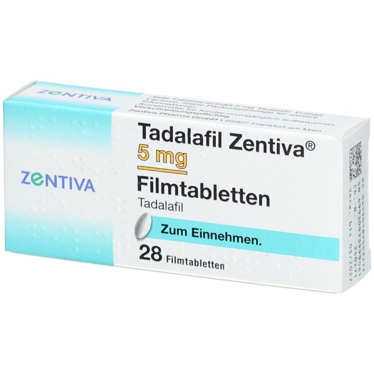 TADALAFIL Zentiva 5 mg Filmtabletten 28 St mit dem E-Rezept kaufen ...