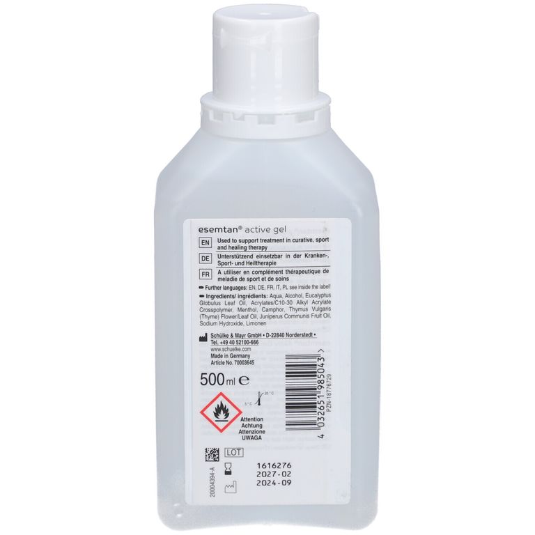 Schülke esemtan® active gel 500 ml - Shop Apotheke