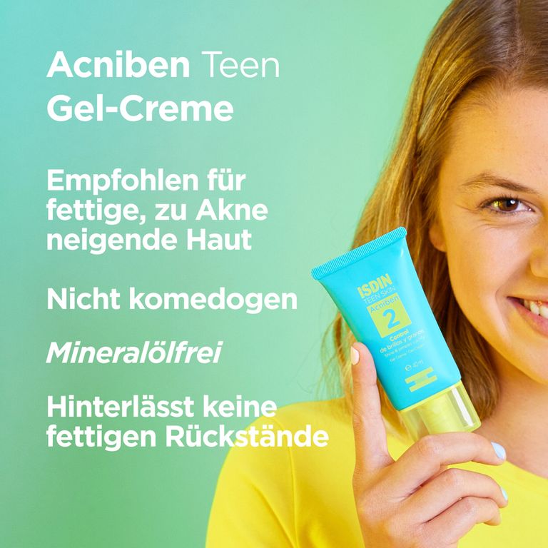 ISDIN Acniben Gel Creme mattierende Feuchtigkeitspflege gegen unreine ...