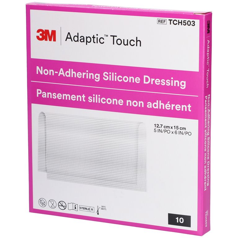 3M™ Adaptic™ Touch Nicht haftender Silikon-Wundverband, TCH503, 12,7 cm ...