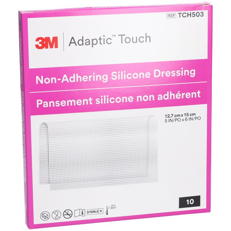 3M™ Adaptic™ Touch Nicht haftender Silikon-Wundverband, TCH503, 12,7 cm ...