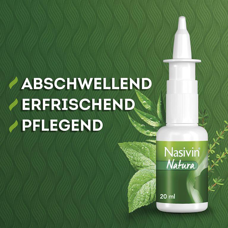 Nasivin® Natura Nasenspray, abschwellendes Nasenspray 20 ml - Shop Apotheke