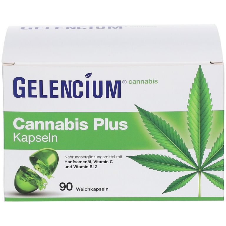 GELENCIUM® Cannabis Plus Kapseln mit Vitamin B12 90 St - Shop Apotheke