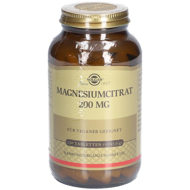 SOLGAR® Magnesiumcitrat 200 mg 120 St - Shop Apotheke