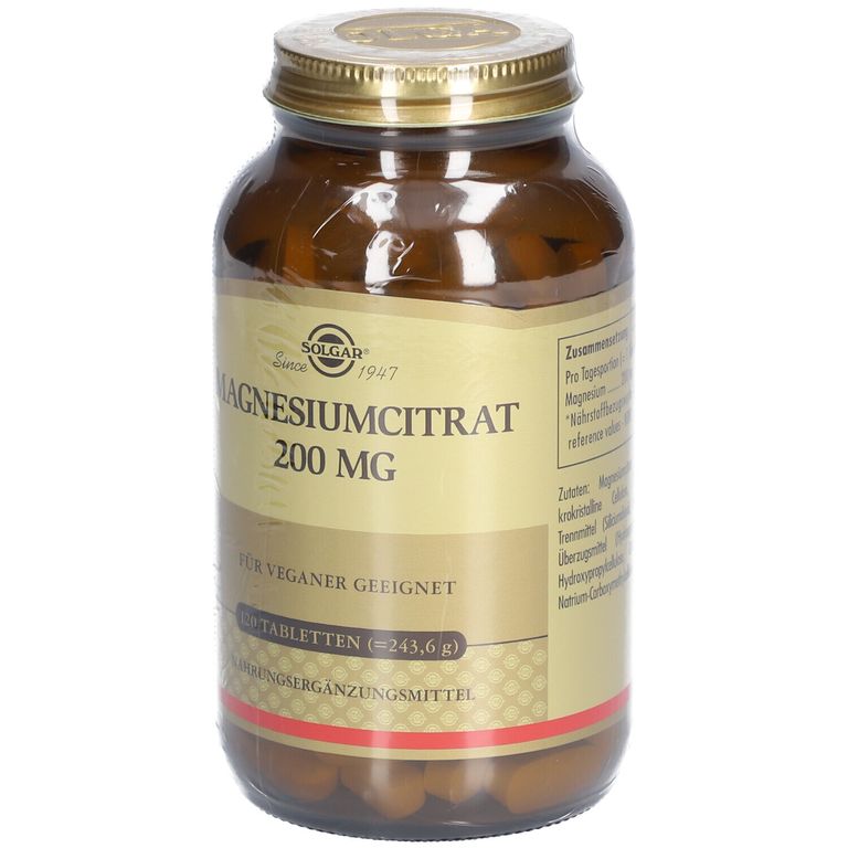 SOLGAR® Magnesiumcitrat 200 mg 120 St - Shop Apotheke